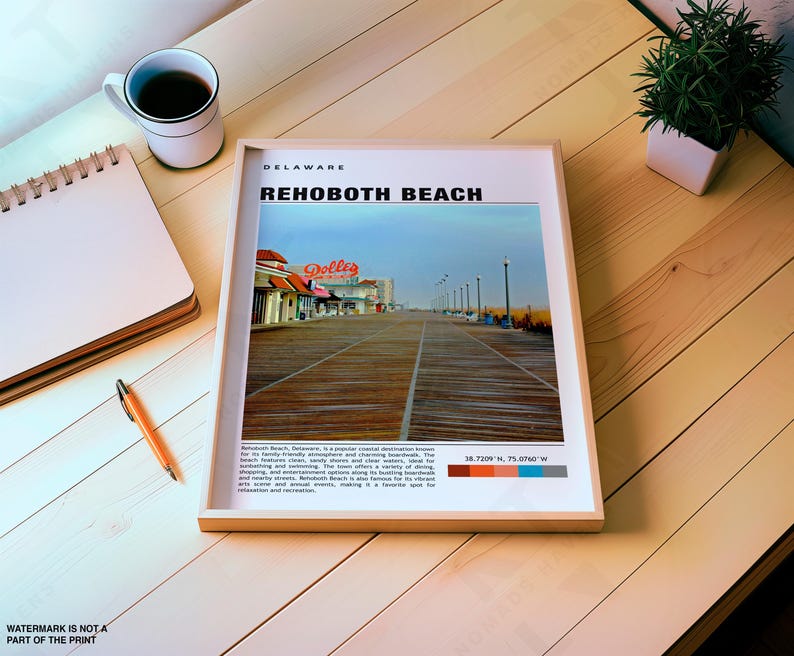 Rehoboth Beach Print, Rehoboth Beach Poster, Rehoboth Beach Wall Art ...