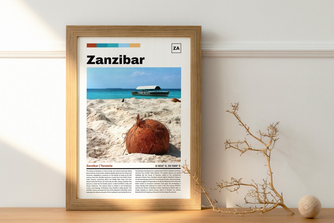 Zanzibar Print, Zanzibar Poster, Zanzibar Wall Art, Zanzibar Travel ...