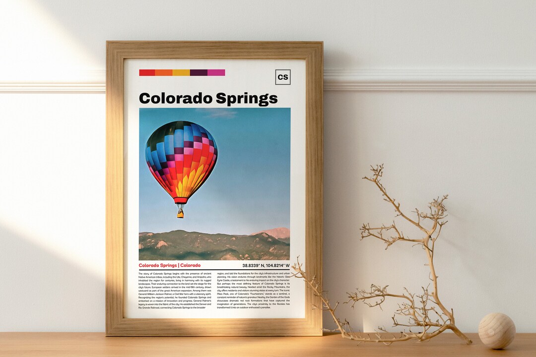 Colorado Springs Print, Colorado Springs Poster, Colorado Springs Wall ...