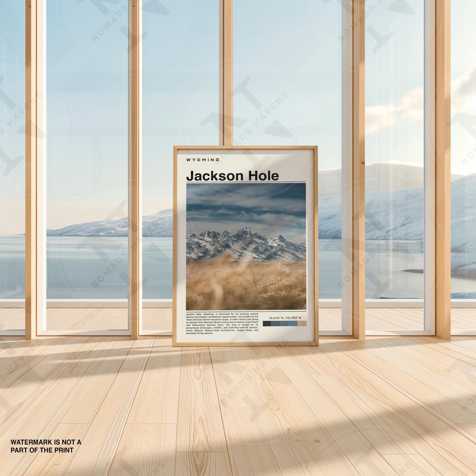 Jackson Hole Mountain Resort, Jackson Hole Print, Jackson Hole Art ...