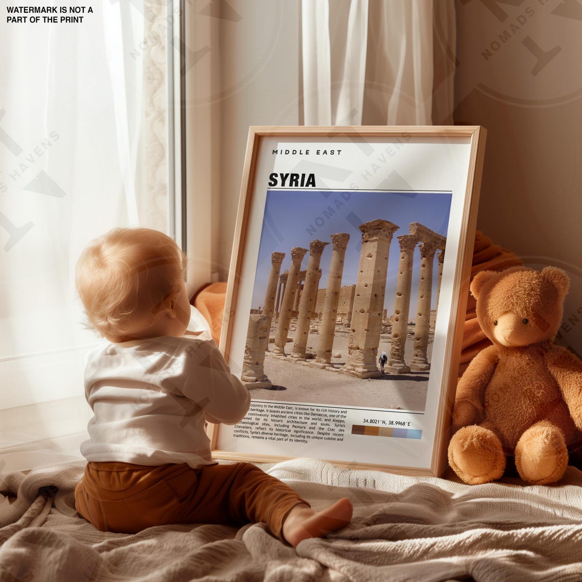 Syria Poster Print - Scenic Views of Damascus and Ancient Sites - Etsy