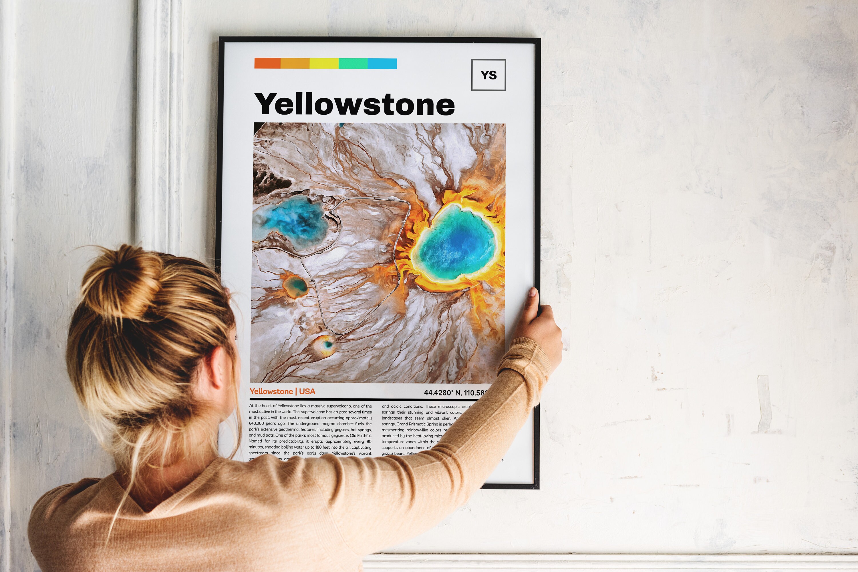 Yellowstone Print, Vintage Poster, Yellowstone Wall Art, Yellowstone ...