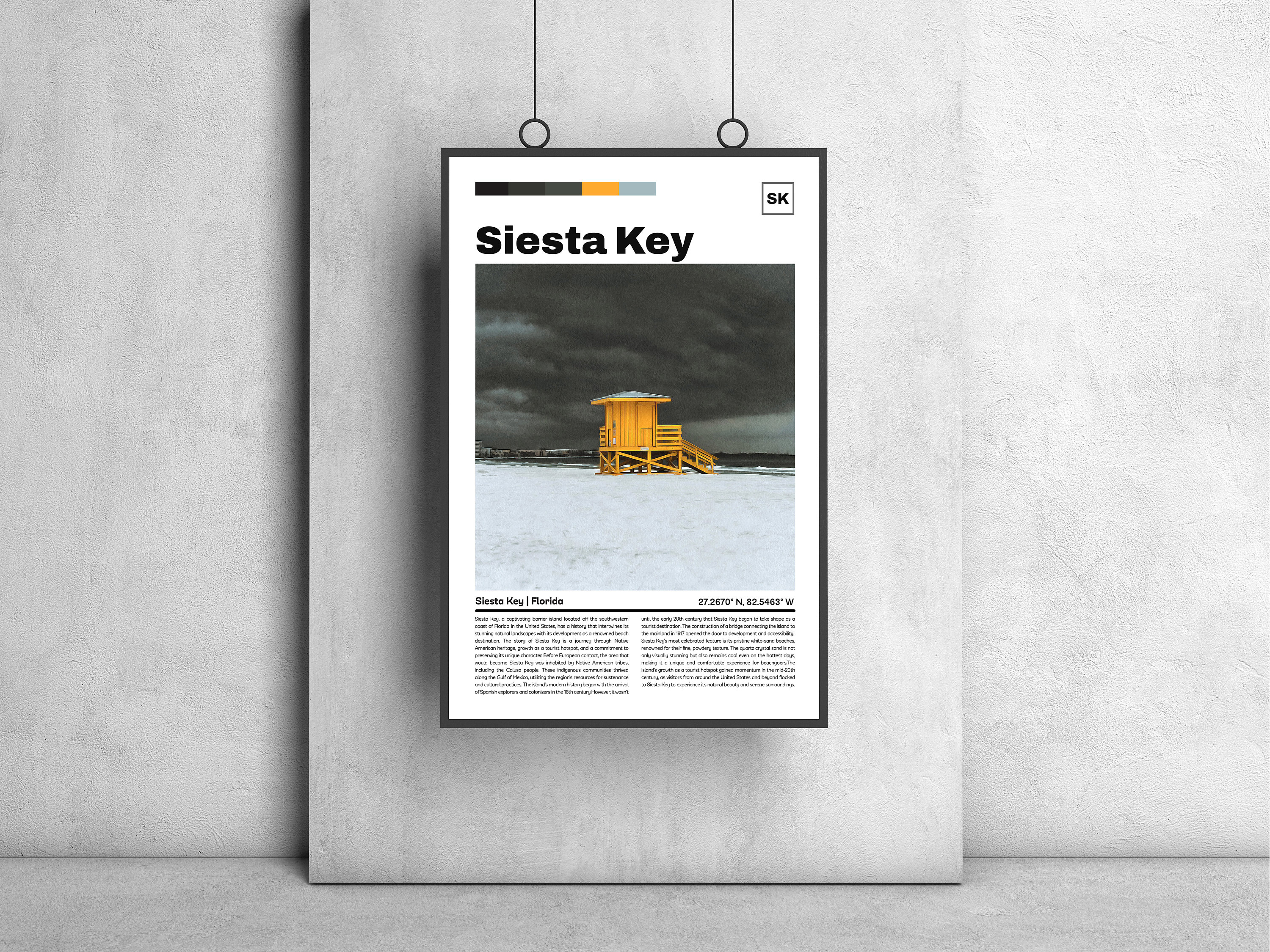 Siesta Key Print, Siesta Key Poster, Siesta Key Wall Art, Siesta Key ...