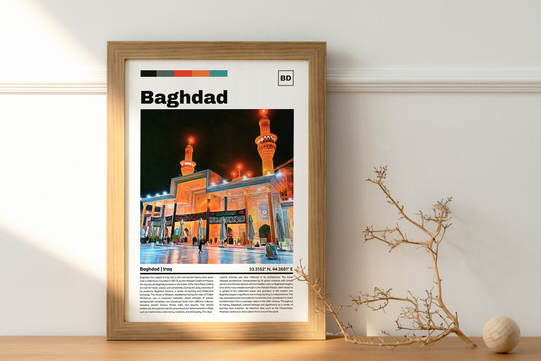 Baghdad Print, Baghdad Art, Baghdad Poster, Baghdad Photo, Baghdad ...