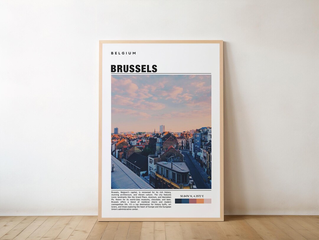 Brussels Print, Brussels Art, Brussels Poster, Brussels Photo, Brussels ...