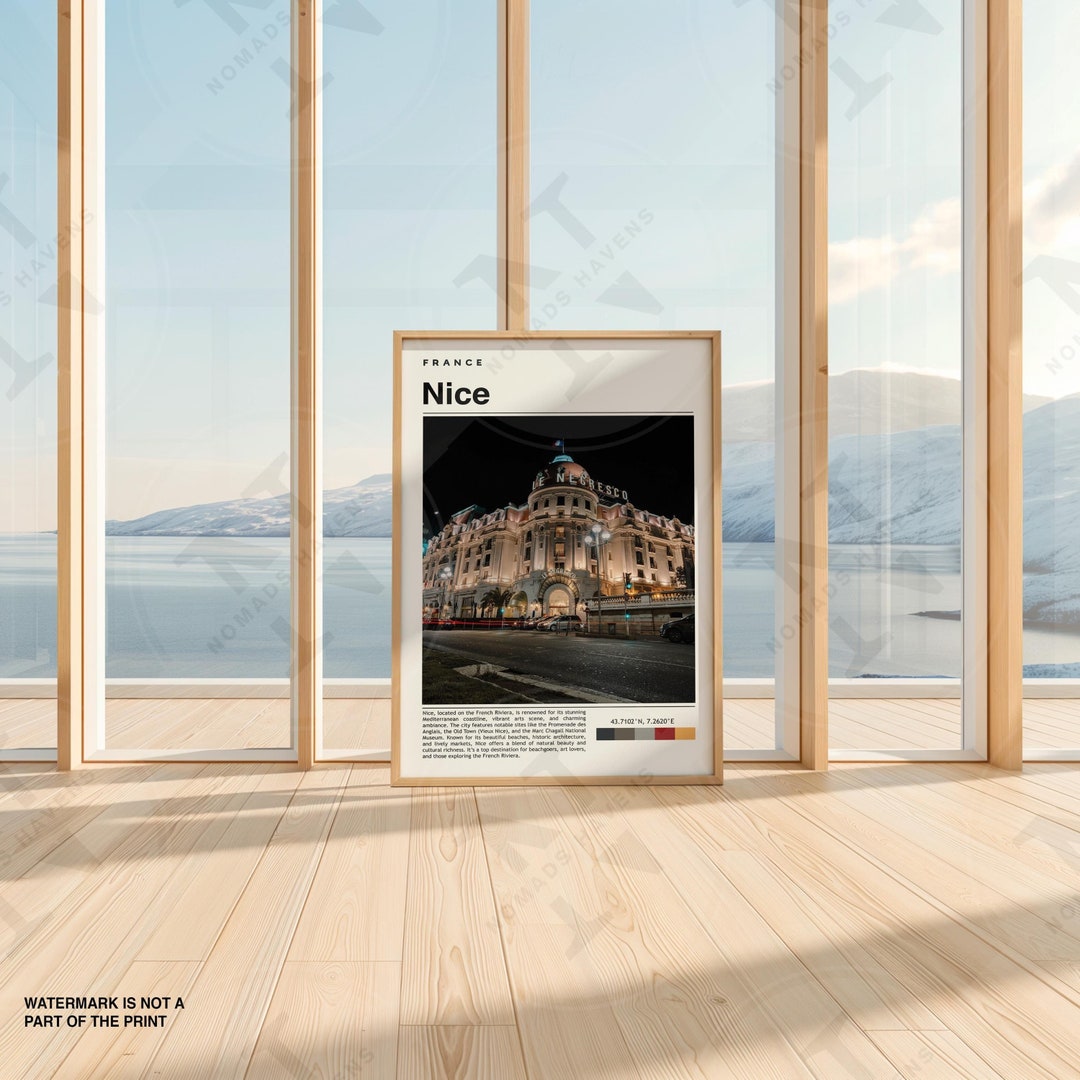 Nice Print, Nice Poster, Nice Wall Art, Nice Travel, Nice Art Print ...
