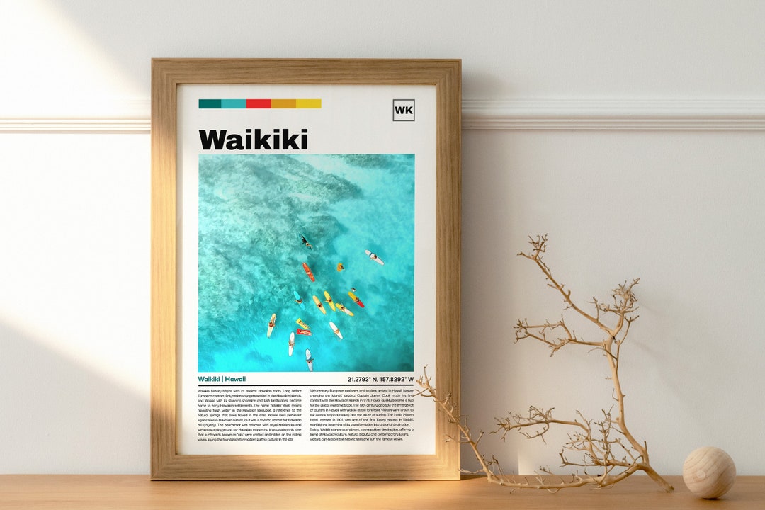 Waikiki Print, Waikiki Art, Waikiki Poster, Waikiki Photo, Waikiki ...