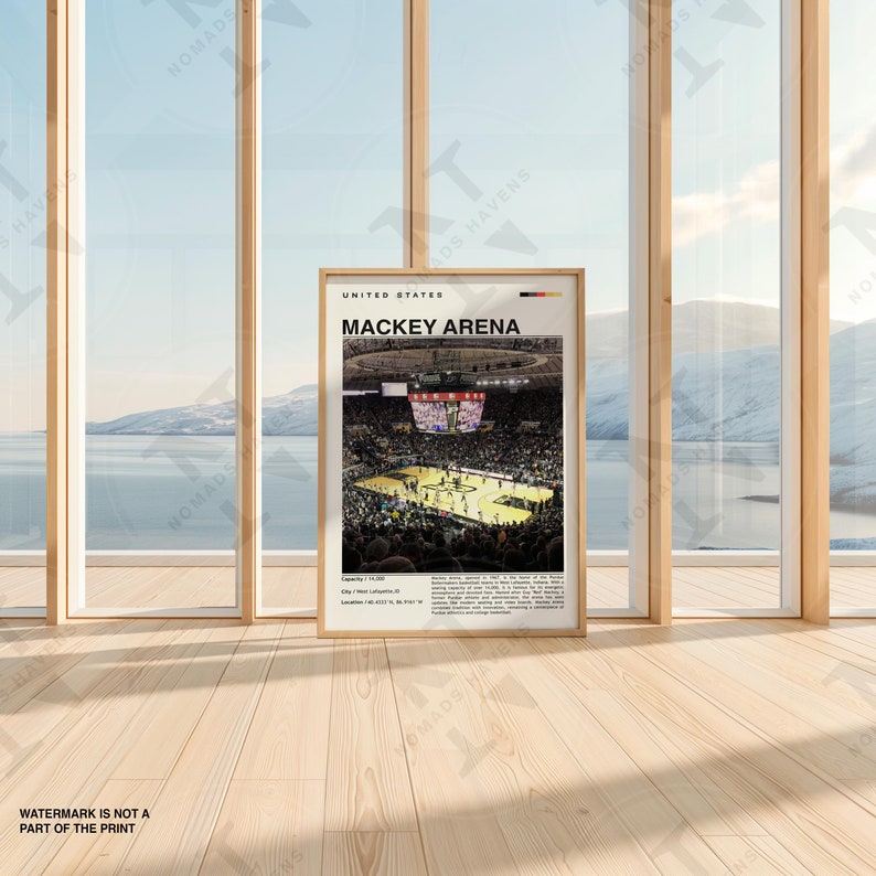 Mackey Arena, Stadium Art, Sports Poster, Basketball Arena, College ...