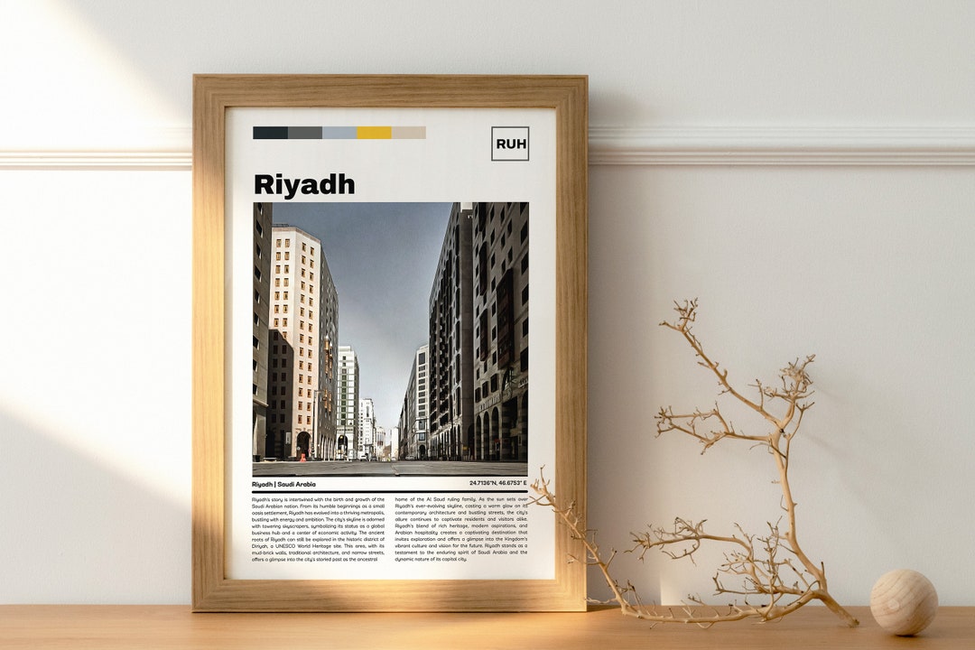 Riyadh Print, Vintage Poster, Riyadh Wall Art, Riyadh Poster, Riyadh ...