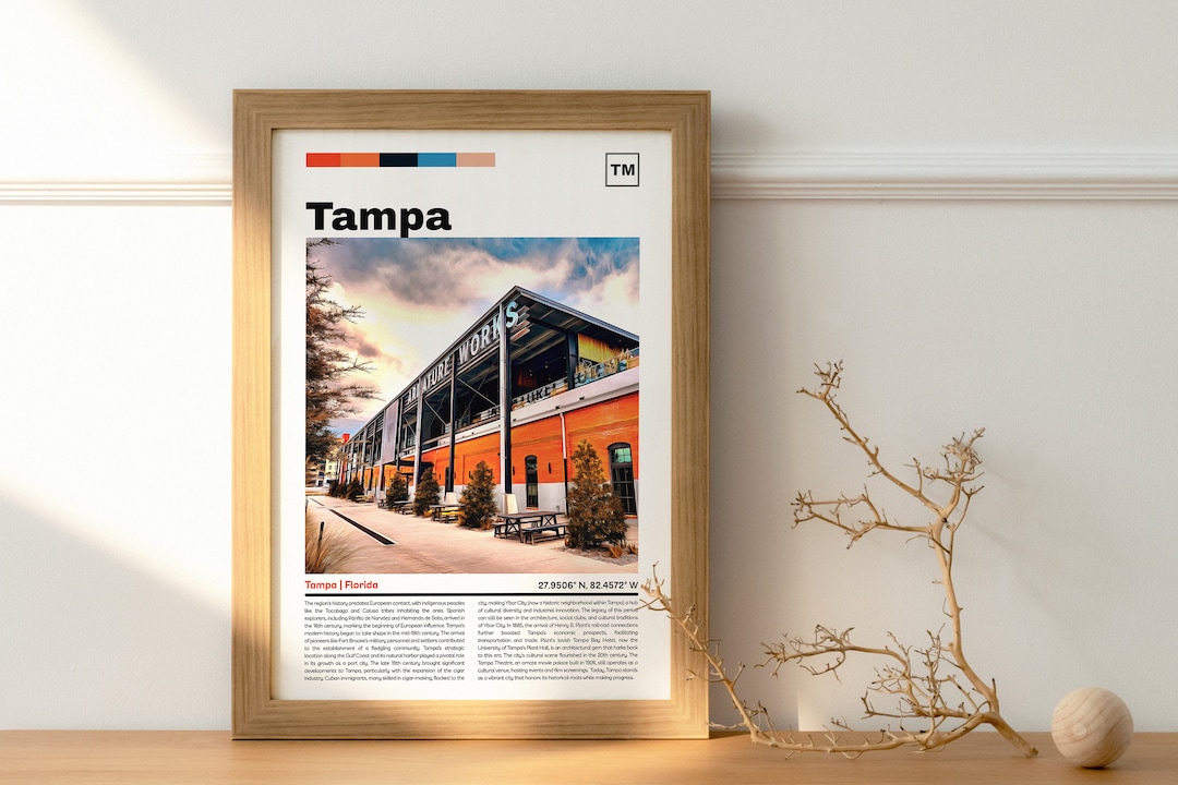 Tampa Print, Tampa Art, Poster, Tampa Photo, Tampa Poster Print, Tampa ...