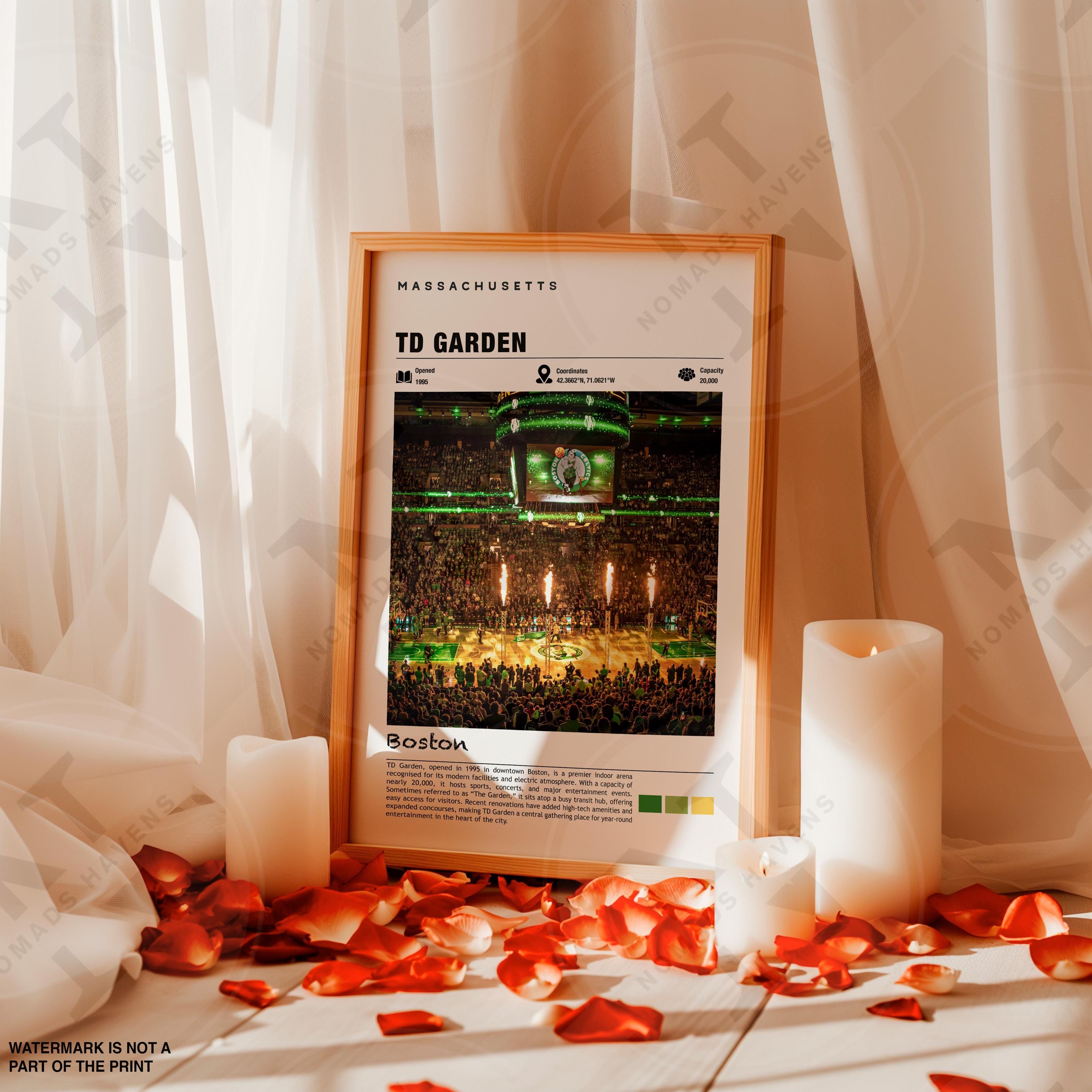 TD Garden TD Garden Print – Massachusetts Poster, Boston Views, Arena ...