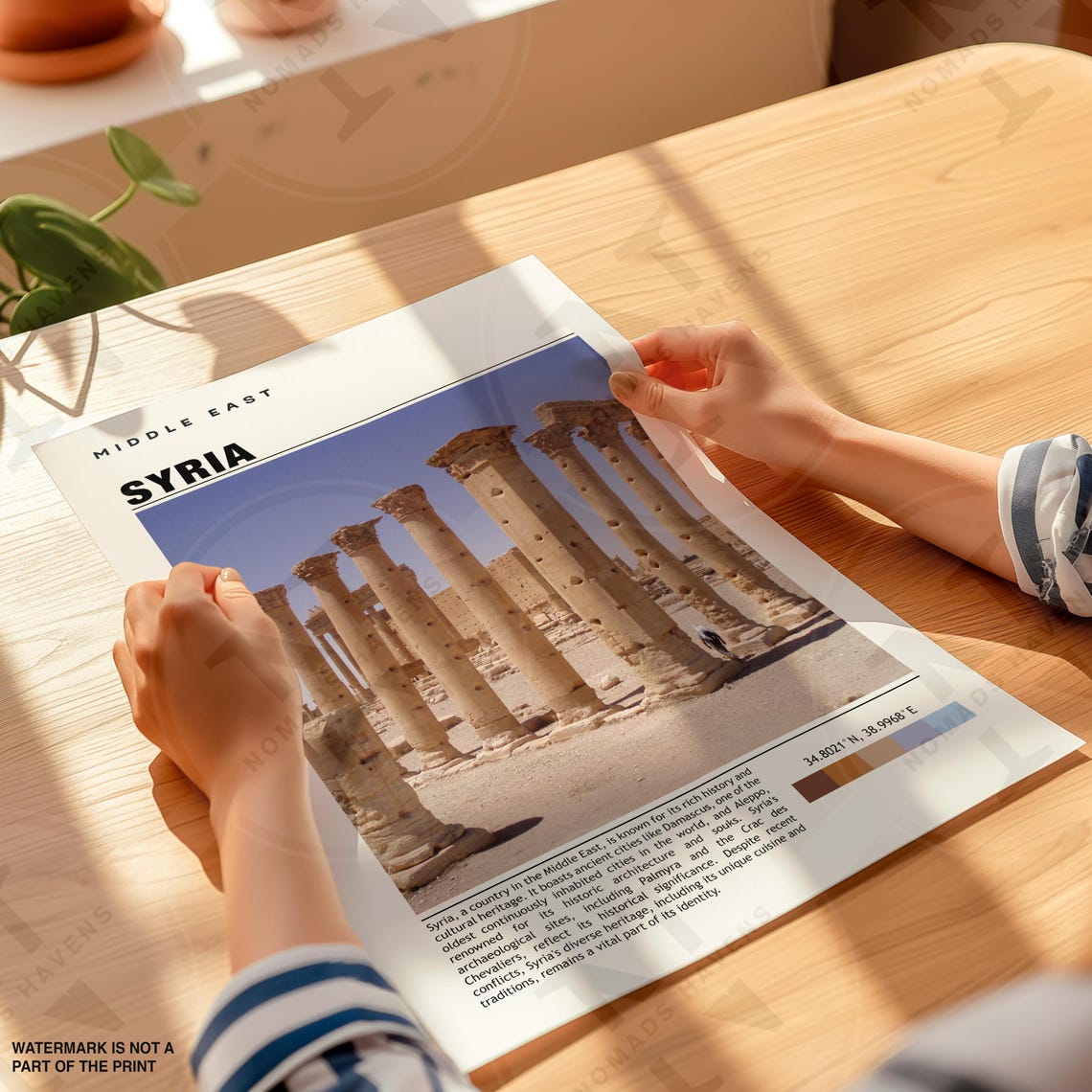 Syria Poster Print - Scenic Views of Damascus and Ancient Sites - Etsy