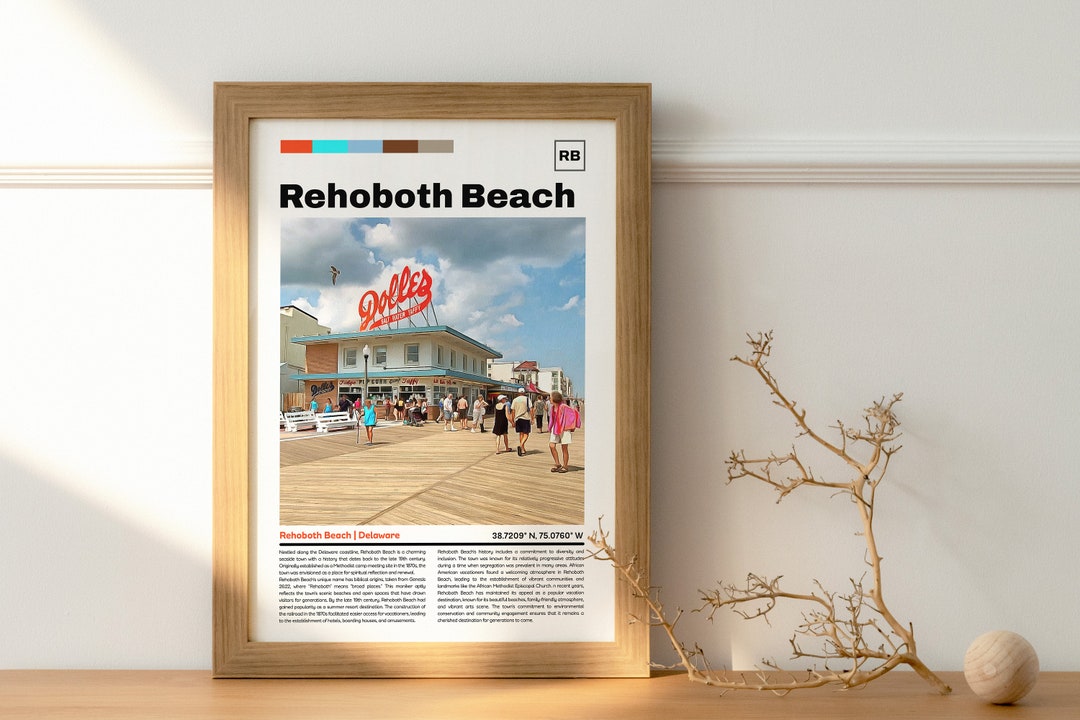 Rehoboth Beach Print, Rehoboth Beach Poster, Rehoboth Beach Wall Art ...