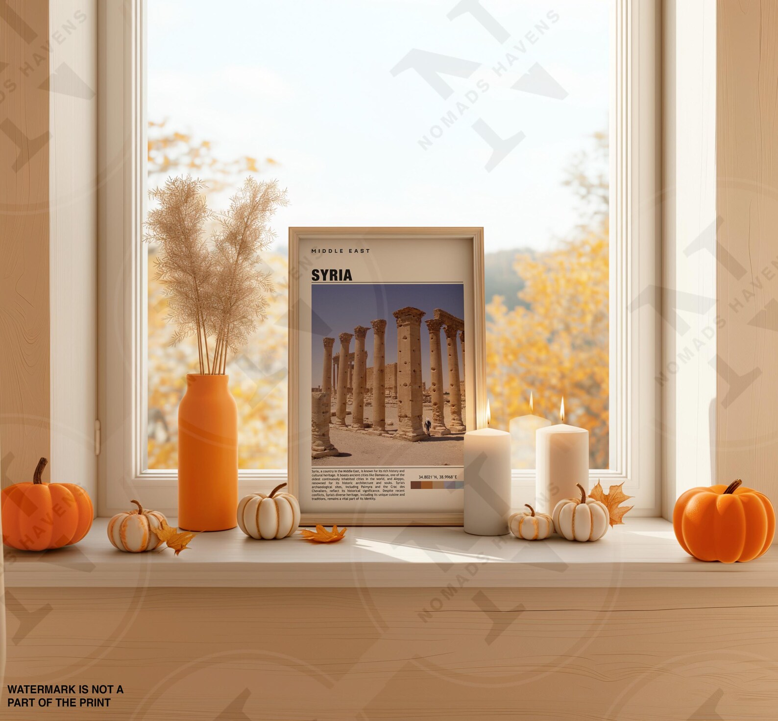 Syria Poster Print - Scenic Views of Damascus and Ancient Sites - Etsy