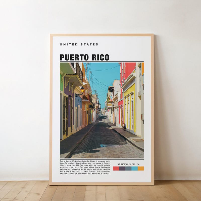 Puerto Rico Poster - Etsy