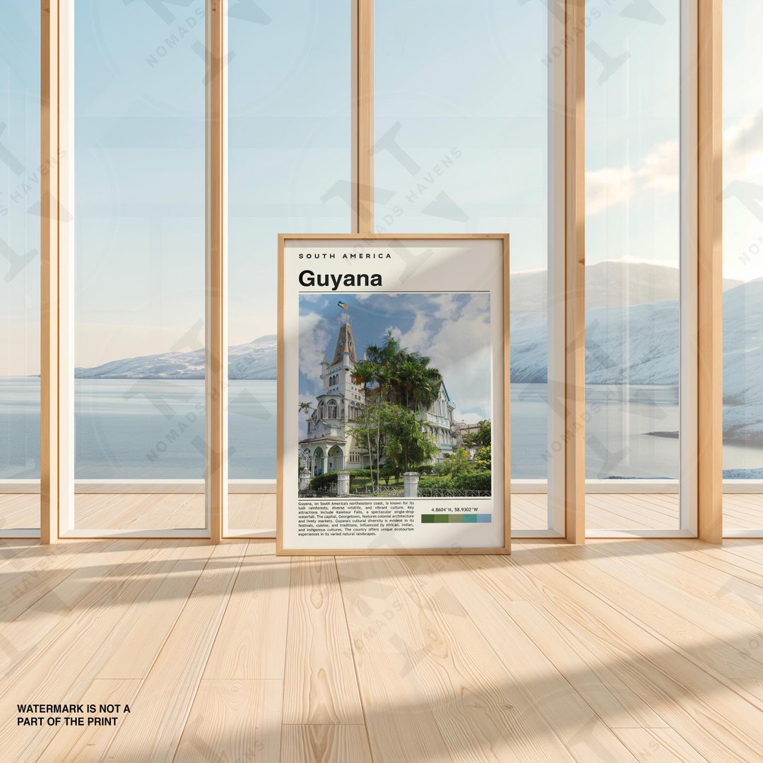 Guyana Print, Guyana Art, Guyana Poster, Guyana Photo, Guyana Poster ...