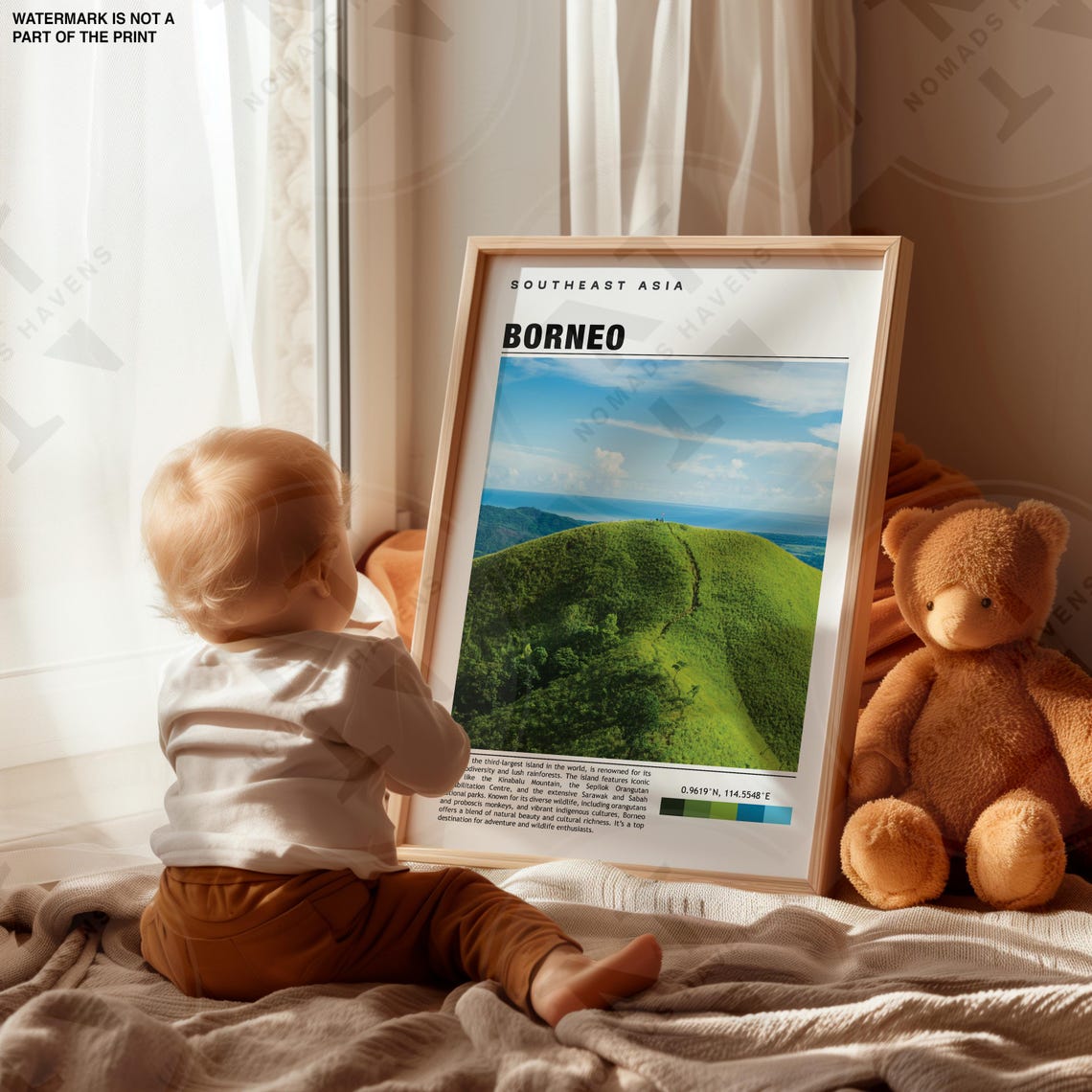 Borneo Art Print: Scenic Travel Poster (digital Download) - Etsy