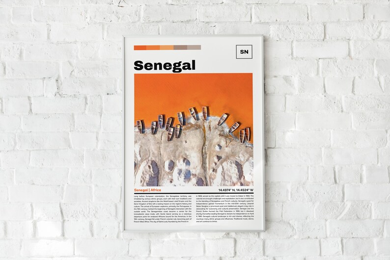 Senegal Print, Senegal Photo, Senegal Poster, Senegal Painting, Senegal ...