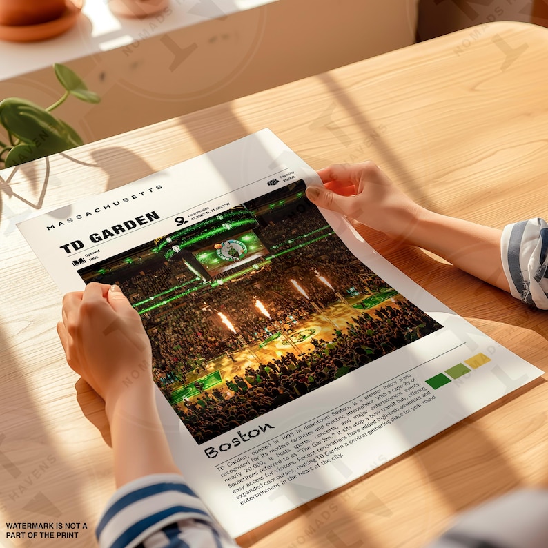 Boston TD Garden Poster, Arena Art, Urban View (digital & Print) - Etsy