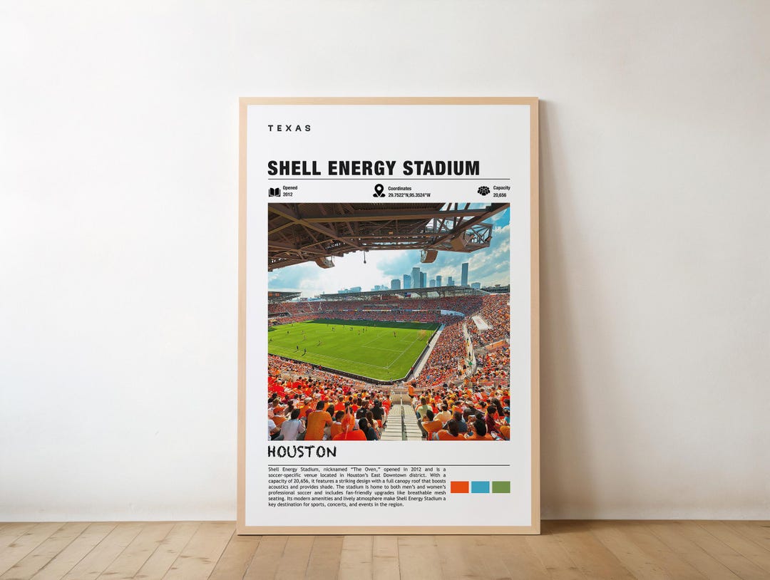 Shell Energy Stadium Poster: Houston Sports Venue (various Sizes) - Etsy