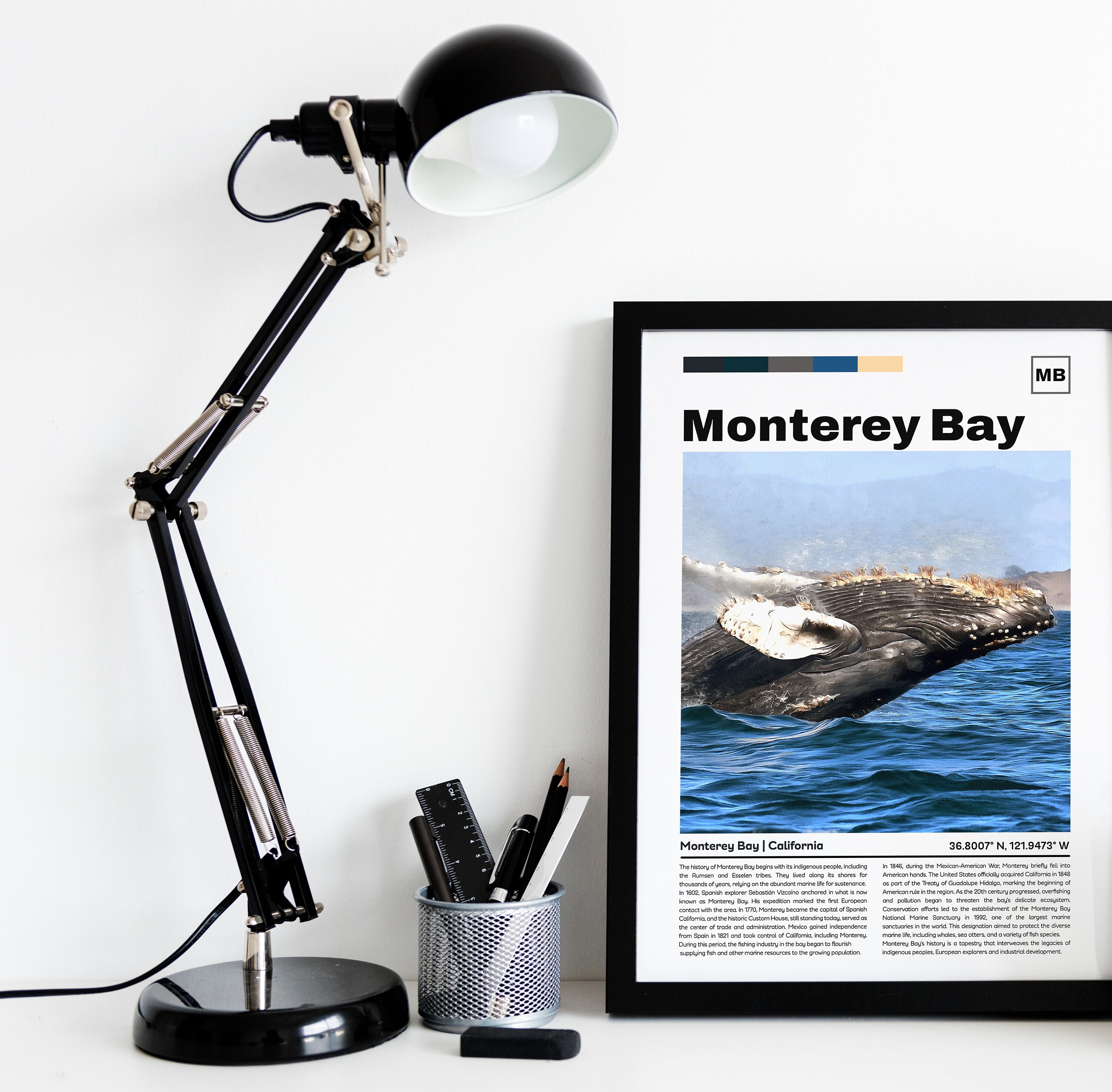 Monterey Bay Print, Monterey Bay Poster, Monterey Bay Wall Art ...