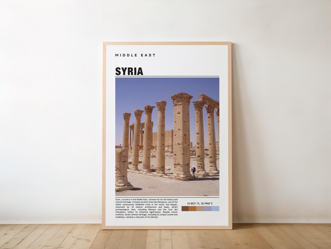 Syria Poster Print - Scenic Views of Damascus and Ancient Sites - Etsy