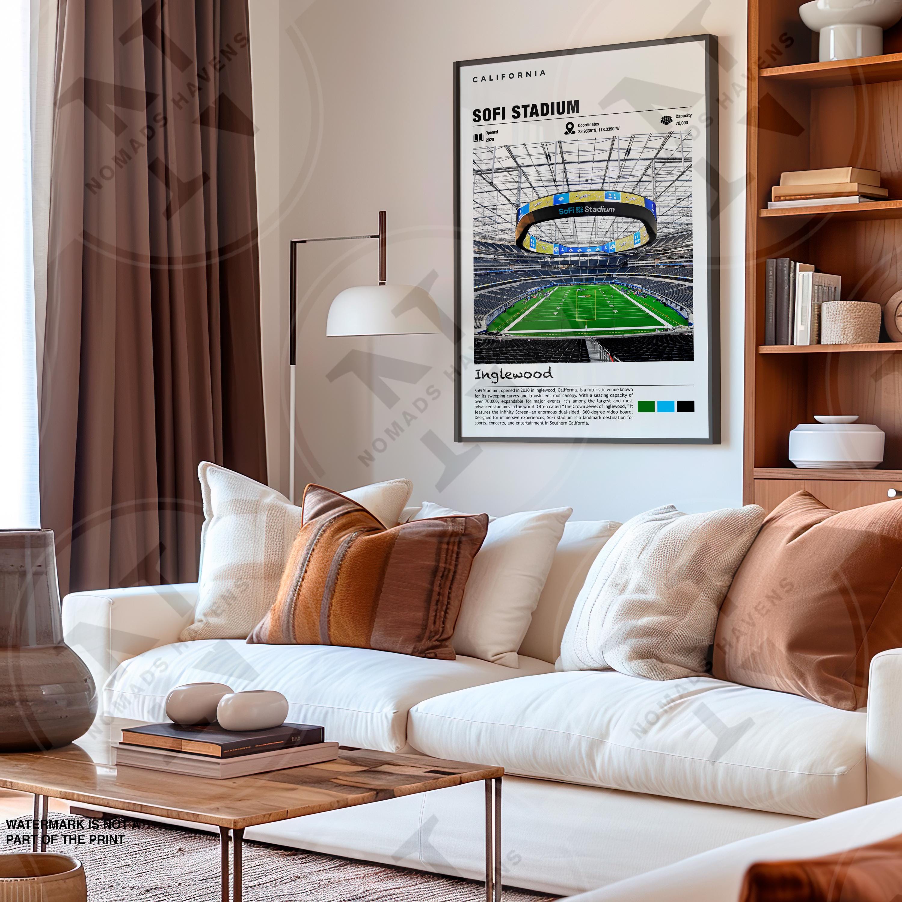 Sofi Stadium Wall Art, California, Inglewood Views (digital & Print) - Etsy