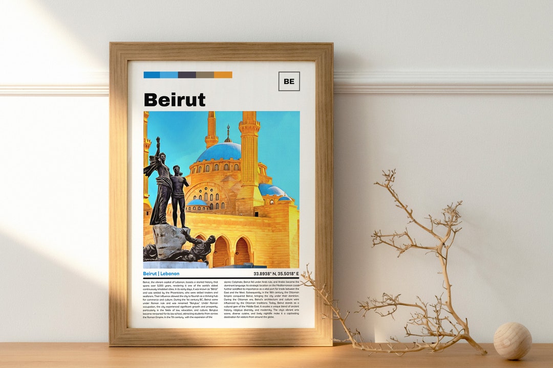 Beirut Print Beirut Poster Beirut Wall Art Beirut Travel - Etsy