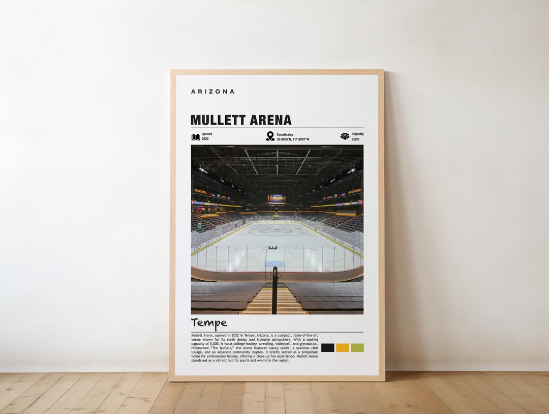 Mullett Arena Print – Arizona Poster, Tempe Views, Arena Art, Urban ...