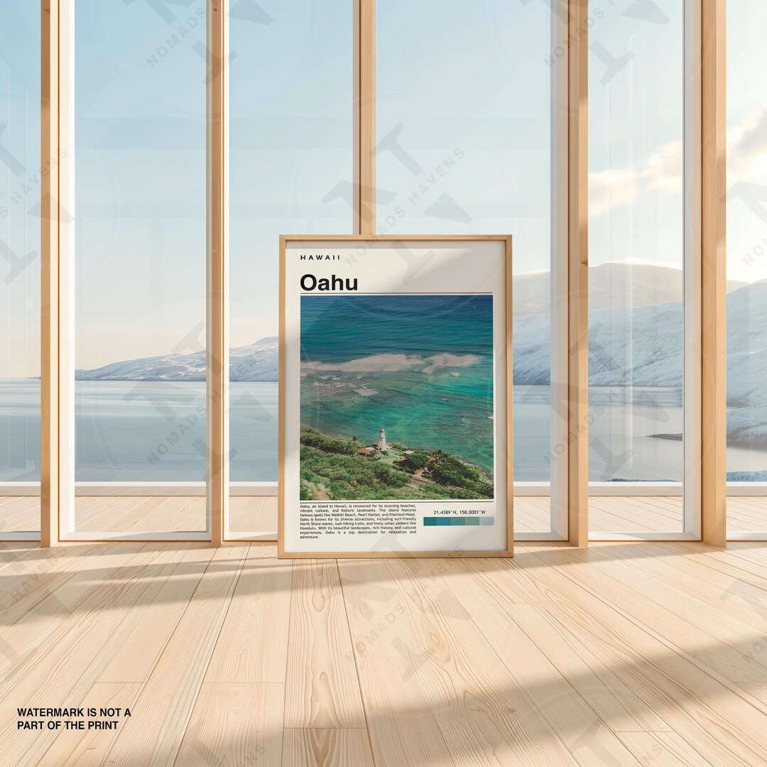 Oahu Print, Oahu Art, Oahu Poster, Oahu Photo, Oahu Poster Print, Oahu ...