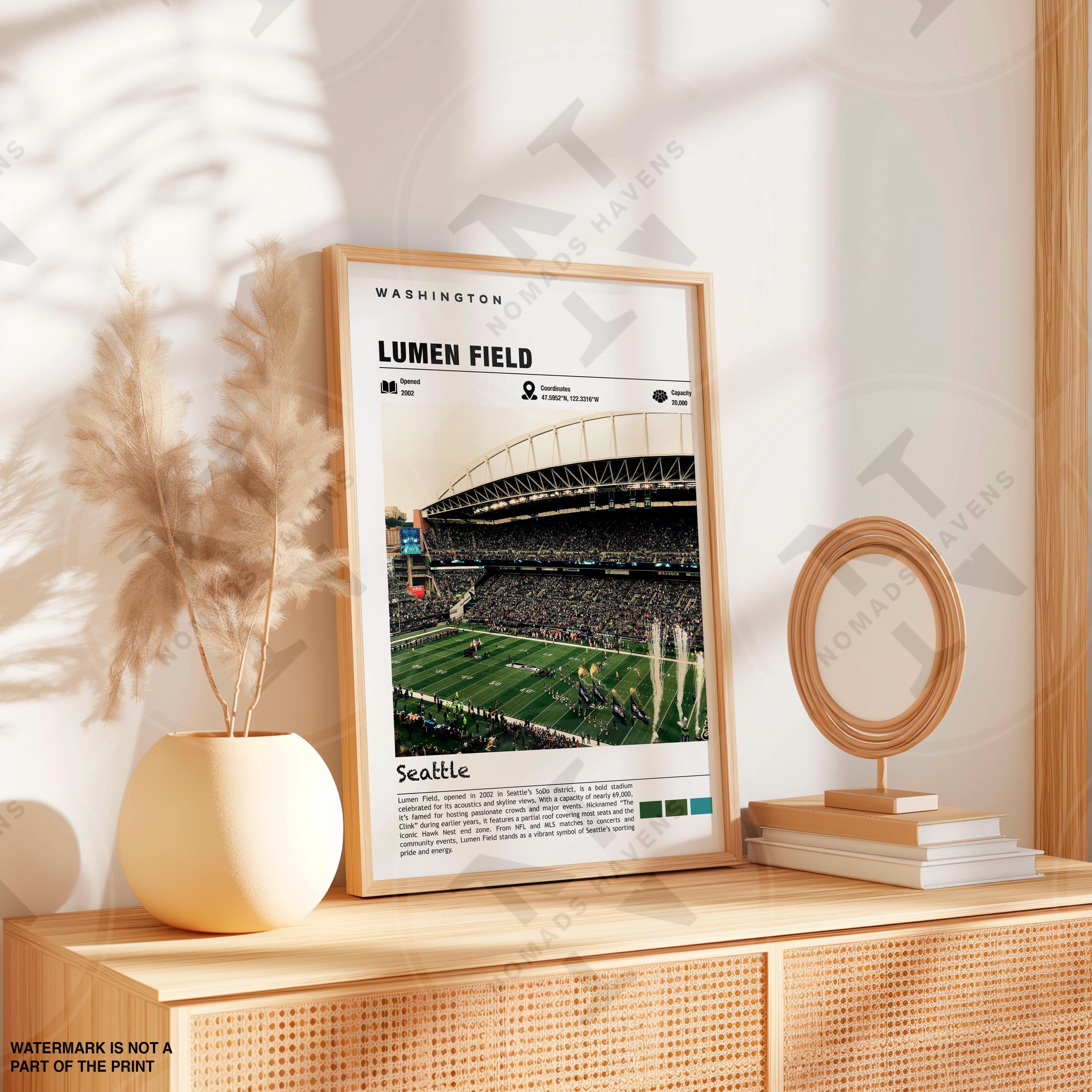Lumen Field Print, Lumen Field Wall Art, Lumen Field Poster, Lumen ...