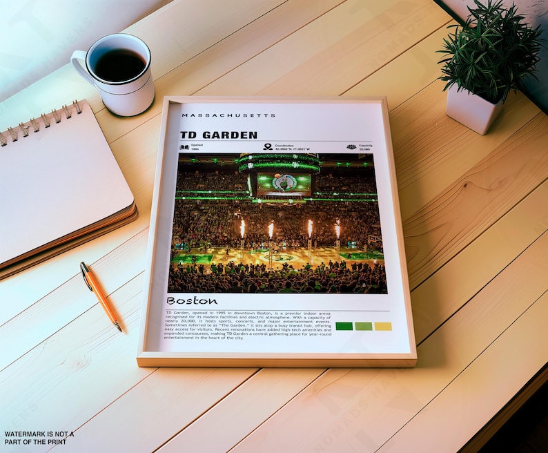 Boston TD Garden Poster, Arena Art, Urban View (digital & Print) - Etsy