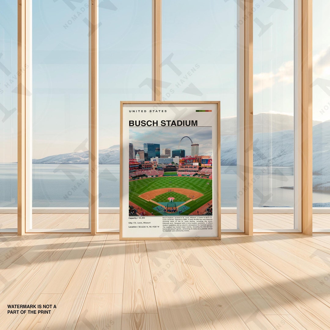 Busch Stadium Print, Busch Stadium Poster, Busch Stadium Wall Art ...