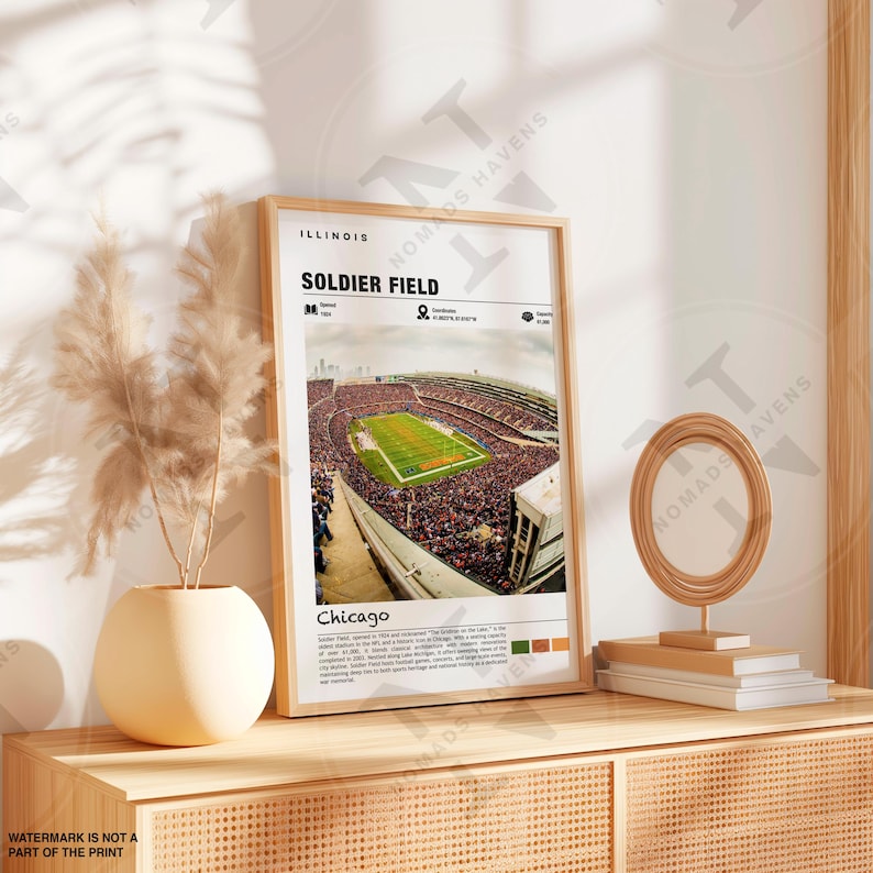 Soldier Field Poster: Sports Venue Art - Digital or Printed - Etsy