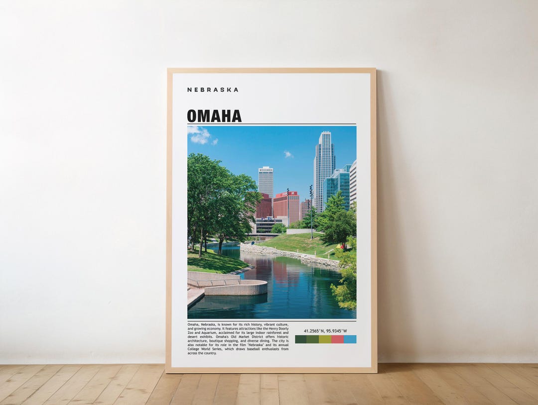 Omaha Print, Omaha Poster, Omaha Wall Art, Omaha Travel, Omaha Art ...