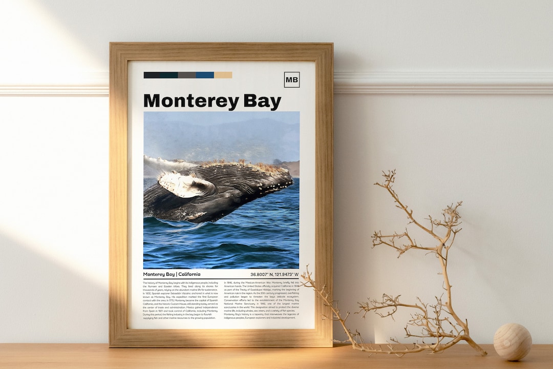 Monterey Bay Print, Monterey Bay Poster, Monterey Bay Wall Art ...