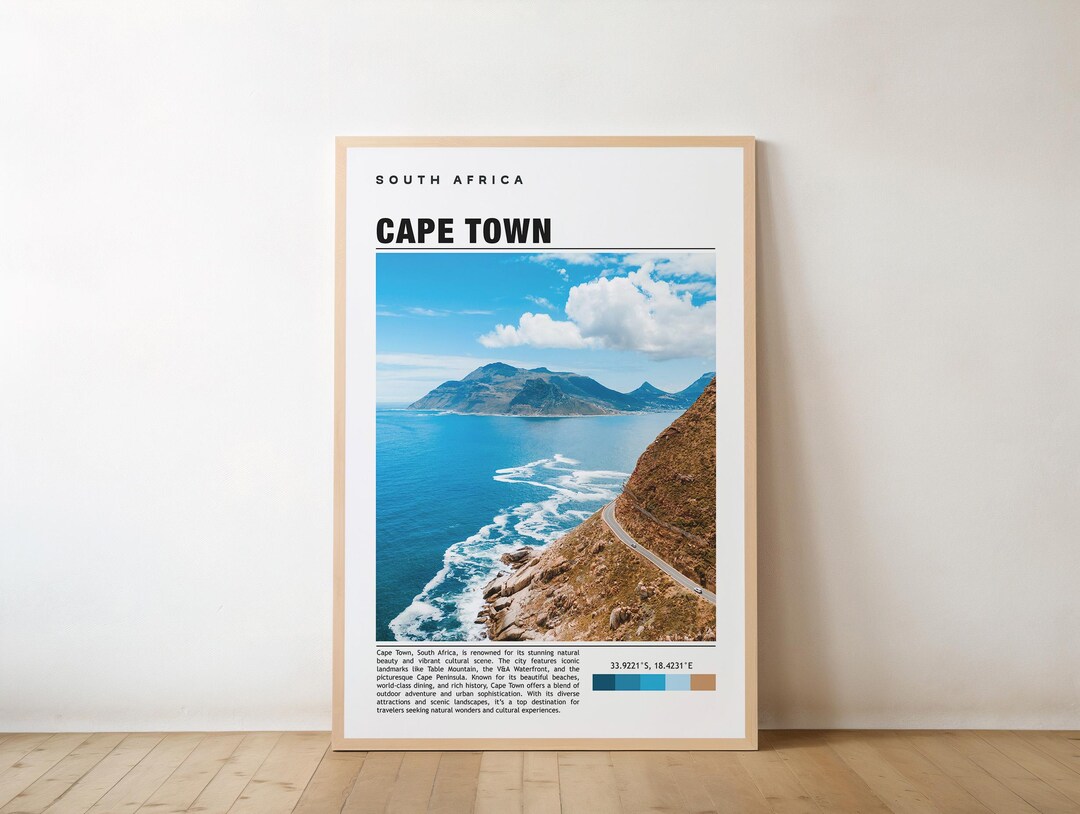 Cape Town Print, Cape Town Poster, Cape Town Wall Art, Cape Town Travel ...