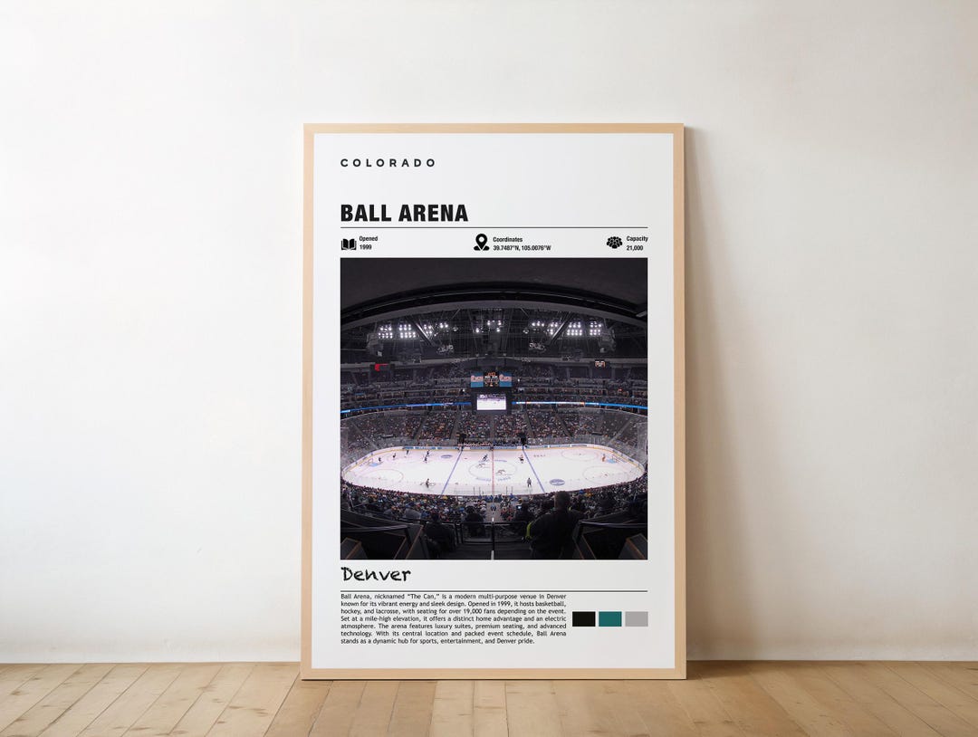 Denver Ball Arena Print, Minimalist Stadium Art (digital or Physical ...