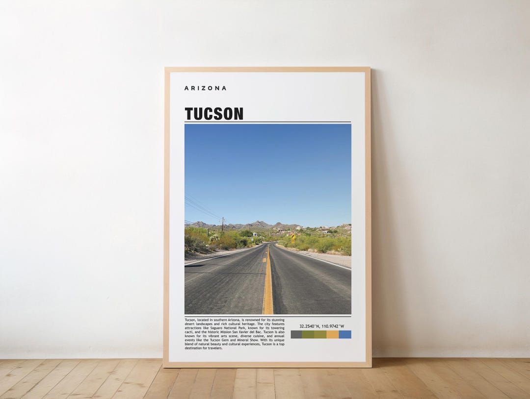 Tucson Print, Tucson Poster, Tucson Wall Art, Tucson Travel, Tucson Art ...