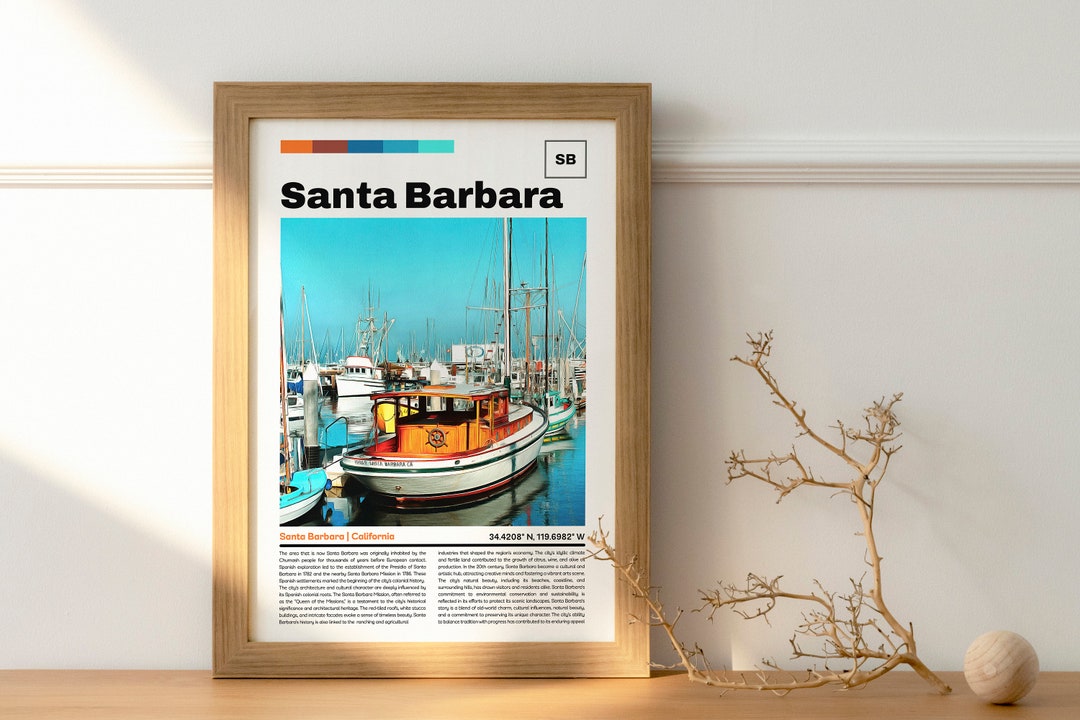Santa Barbara Print, Santa Barbara Art, Santa Barbara Photo, Santa ...
