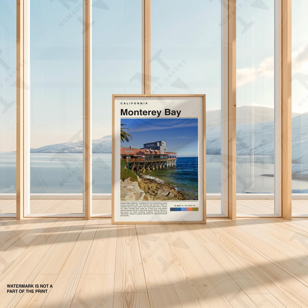 Monterey Bay Print, Monterey Bay Poster, Monterey Bay Wall Art ...