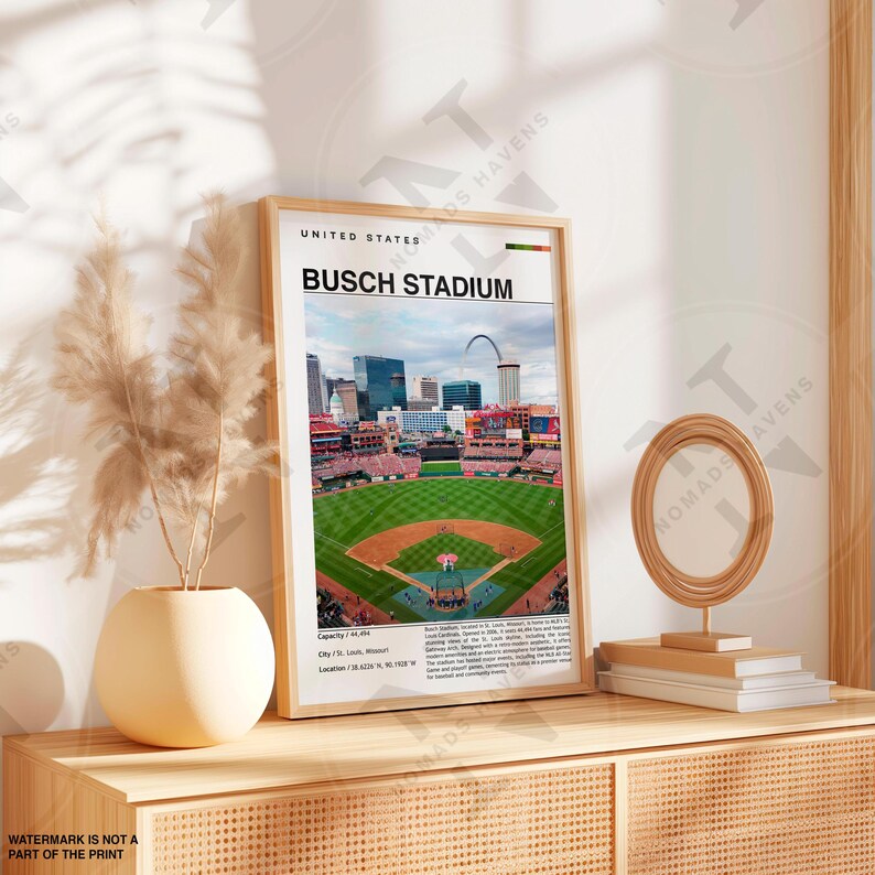 Busch Stadium Print, Busch Stadium Poster, Busch Stadium Wall Art ...