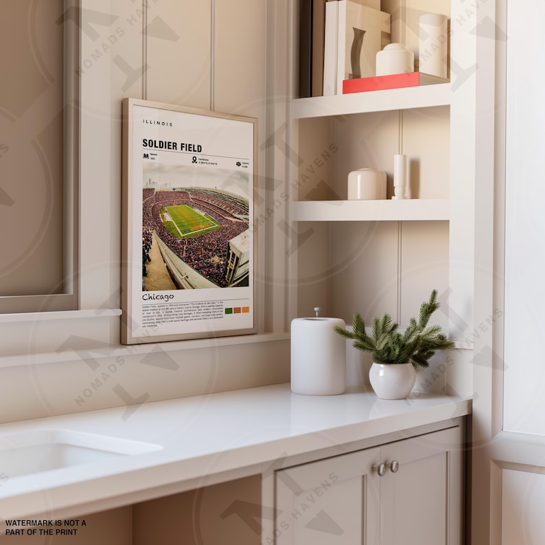 Soldier Field Print, Soldier Field Poster, Soldier Field Wall Art ...
