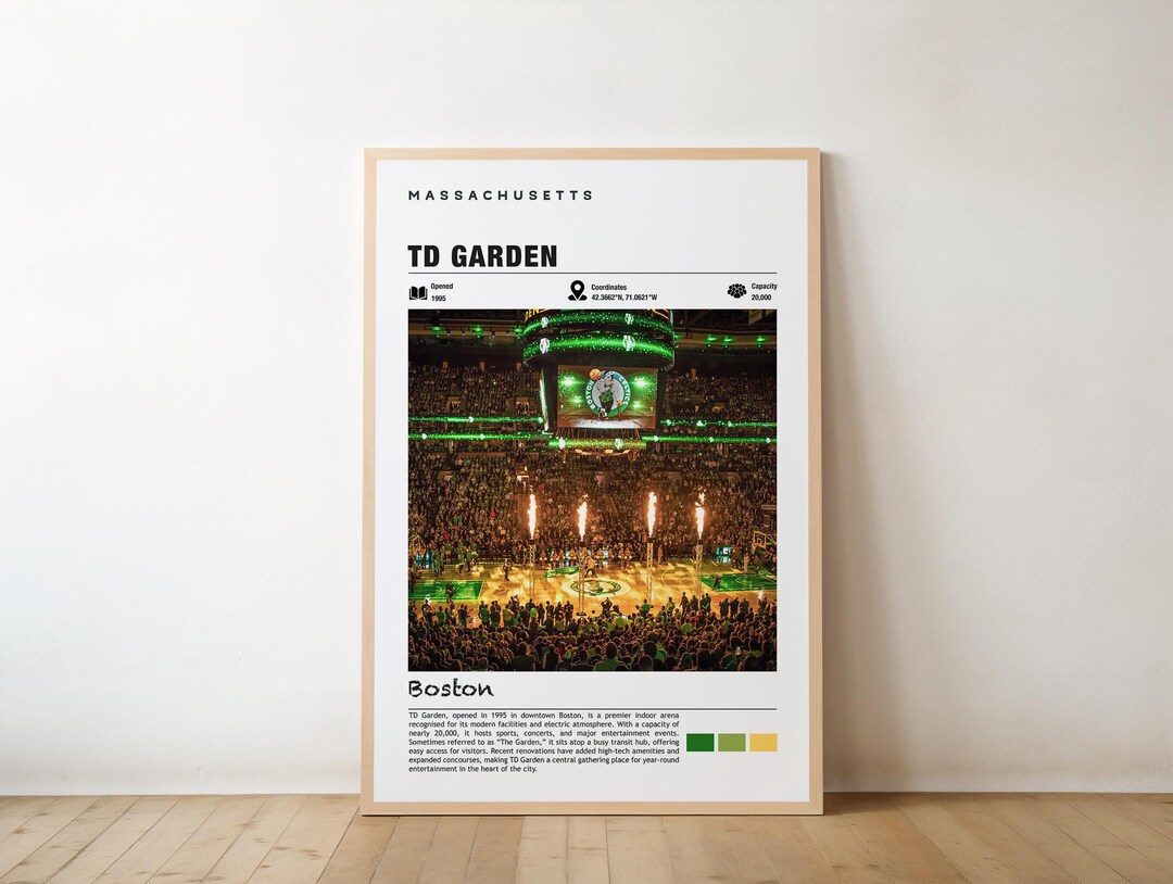 Boston TD Garden Poster, Arena Art, Urban View (digital & Print) - Etsy