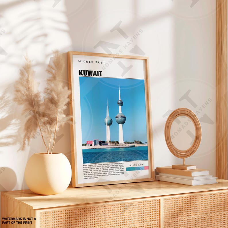 Kuwait City Print, Kuwait City Art, Kuwait City Poster, Kuwait City ...