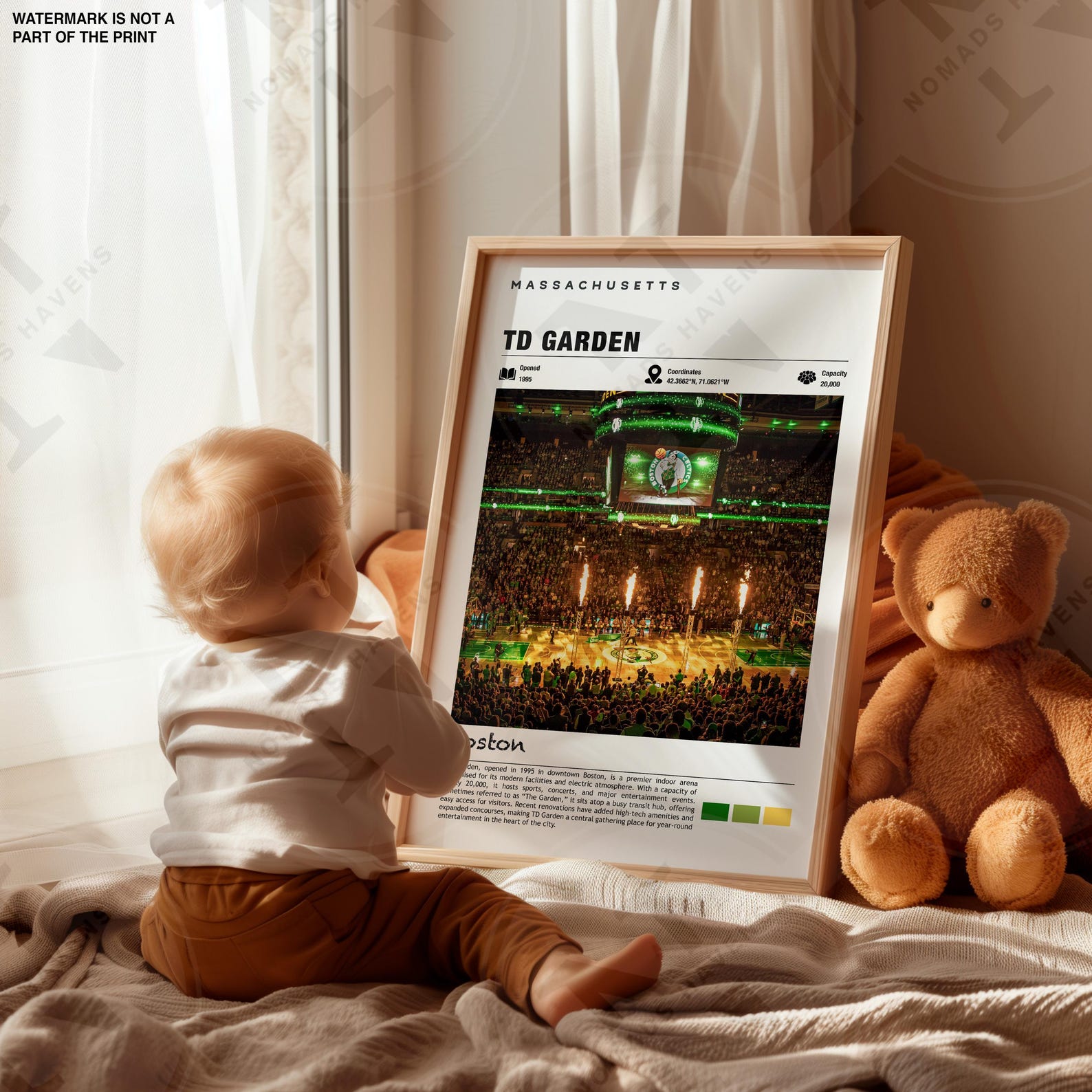 TD Garden TD Garden Print – Massachusetts Poster, Boston Views, Arena ...