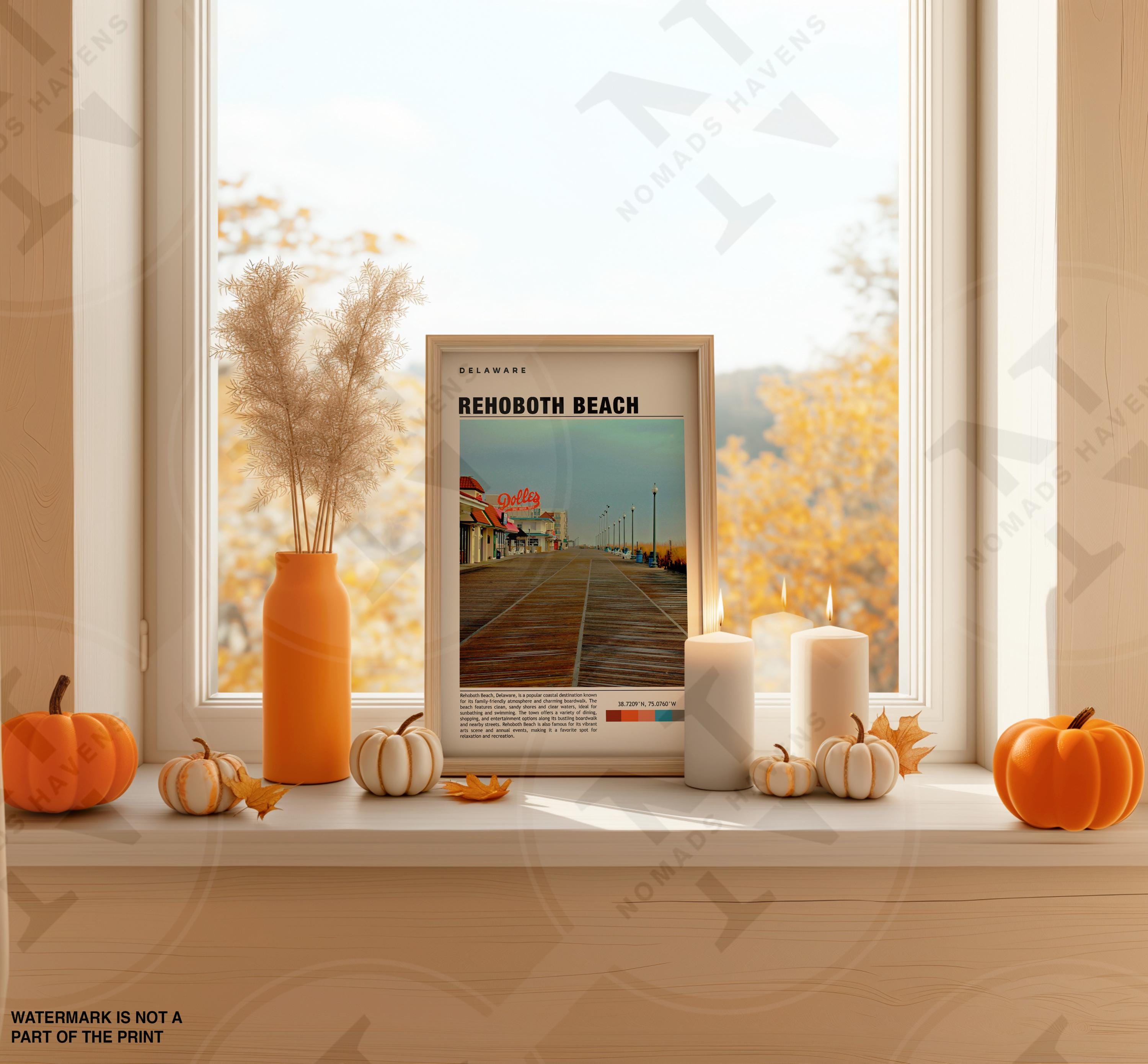Rehoboth Beach Print, Rehoboth Beach Poster, Rehoboth Beach Wall Art ...