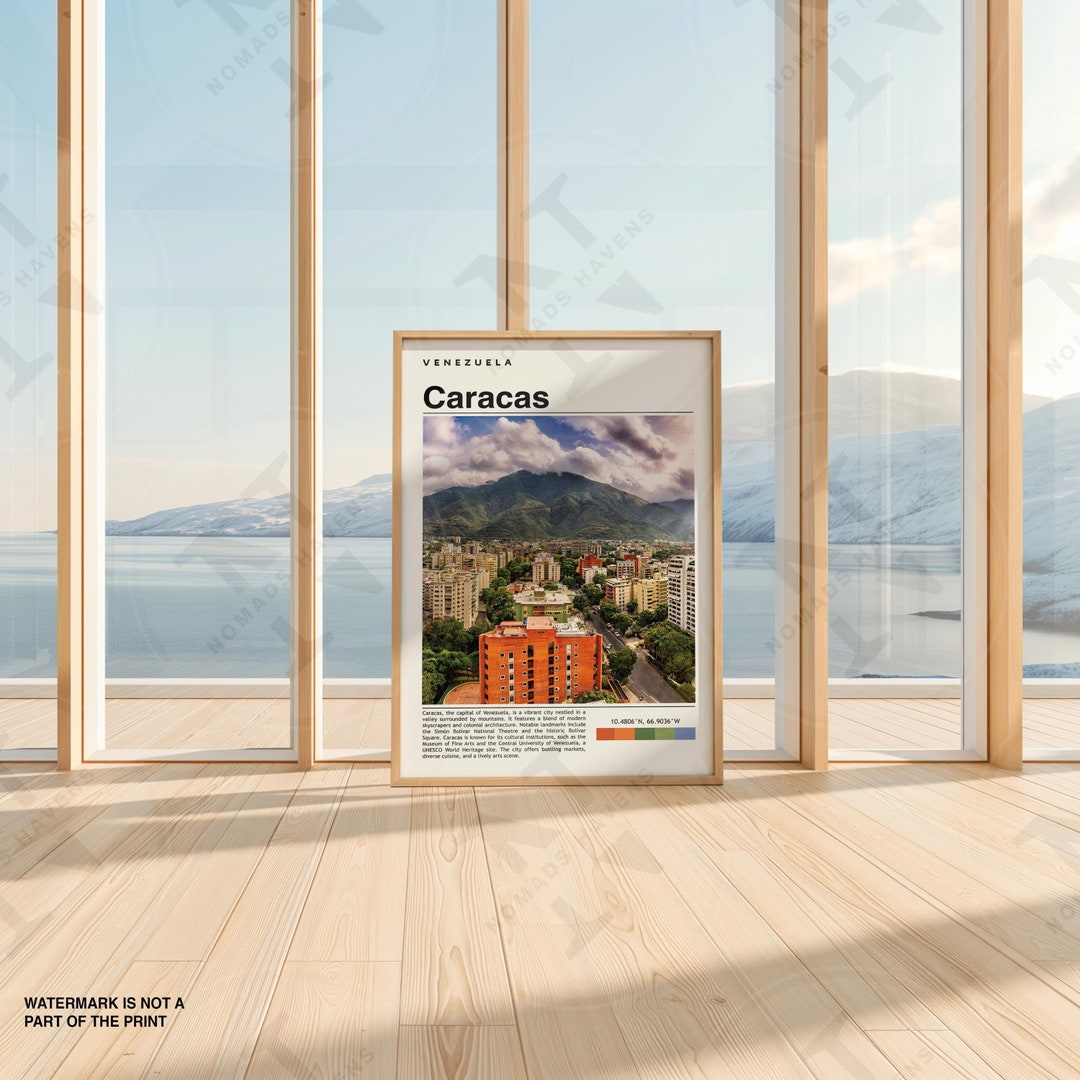Caracas Print, Travel Poster, Caracas Wall Art, Caracas Poster, Caracas ...