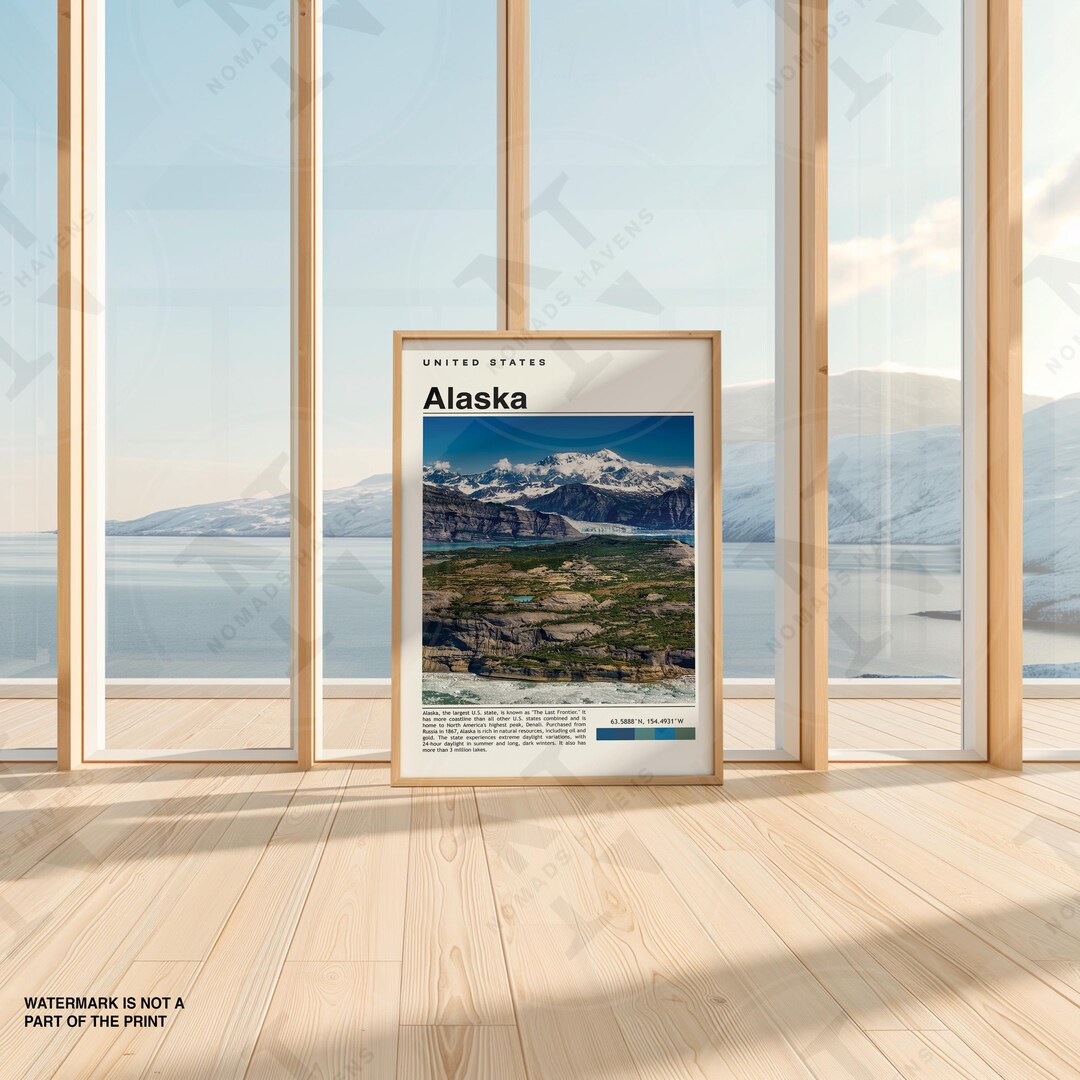 Alaska Print, Alaska Art, Alaska Poster, Alaska Photo, Alaska Poster ...