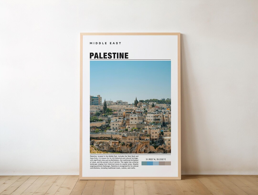 Palestine Print, Vintage Poster, Palestine Wall Art, Palestine Poster ...